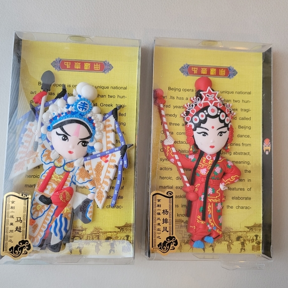 Accents | Chinese Opera Magnets 2 Beijing Colorful Souvenir Collectible ...